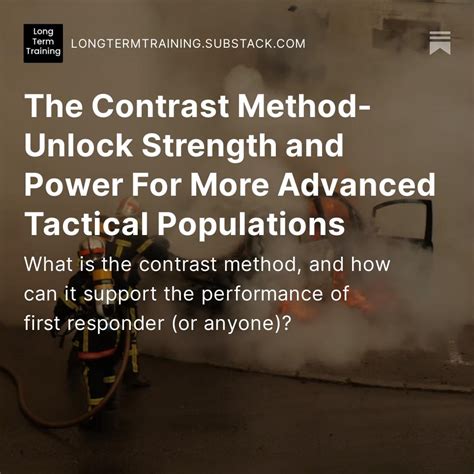 The Contrast Method Unlock Strength And Power For More Advanced Tactical Populations R