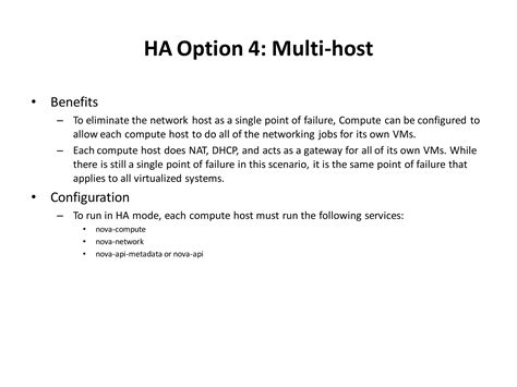 high availability networking openstack ppt