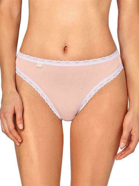 Sloggi 24 7 Weekend Tai Γυναικεία Slip 3Pack με Δαντέλα White Grey Beige 10197990 M015 Skroutz gr