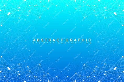 Premium Vector Big Data Complex Graphic Abstract Background Communication Perspective