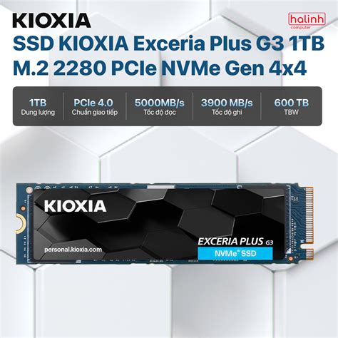 Ssd Kioxia Exceria Plus G3 1tb M 2 2280 Pcie Nvme Gen 4x4 Đọc 5000mb S Ghi 3900mb S