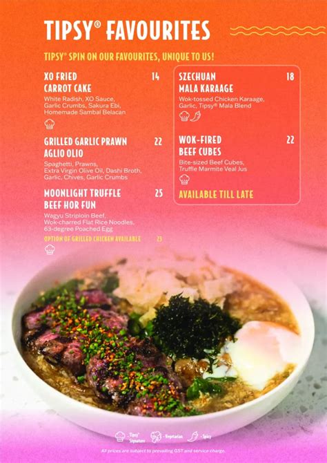 Tipsy Flamingo Menu Singapore Prices And Promos Updated 2025