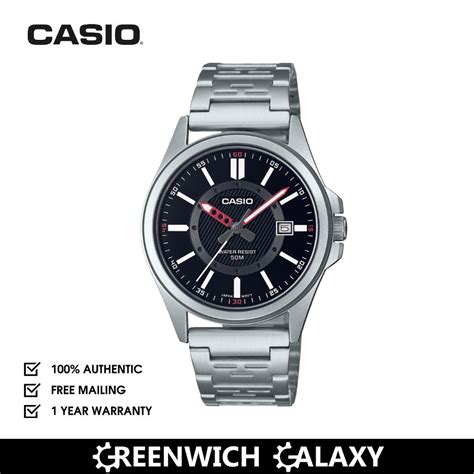 Casio Stainless Steel Analog Dress Watch Mtp E700d 1e Shopee Malaysia