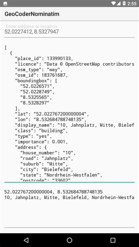 identify lat lon geodata by address b4x programming forum