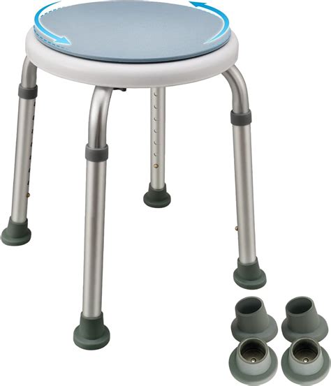 Heilmetz Duschhocker für Senioren 360Drehbarer Duschhocker Duschstuhl