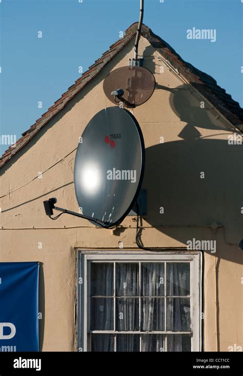 Triax Tv Satellite Dish Stock Photo Alamy