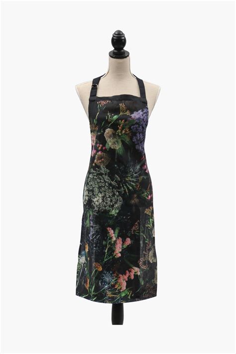 Onyx Printed Cotton Apron