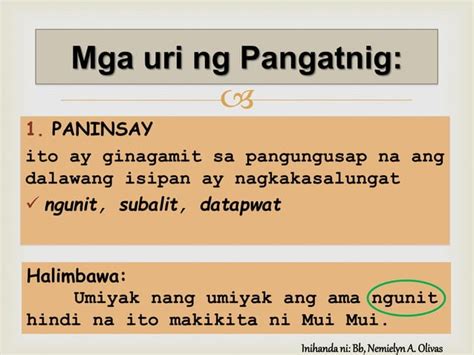 Filipino 9 Pangatnig At Transitional Devices Pptx