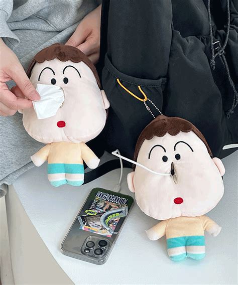 [당일출고] 코흥 힝구 휴지케이스 키링 맹구 훌찌럭 콧물 티슈케이스 에이블리