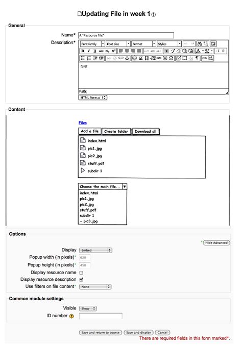 Editor File Management Moodledocs