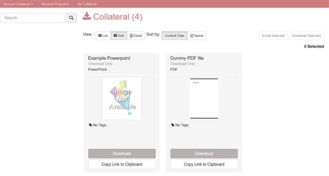 how can i ensure that all downloads of a collateral asset from ziftone