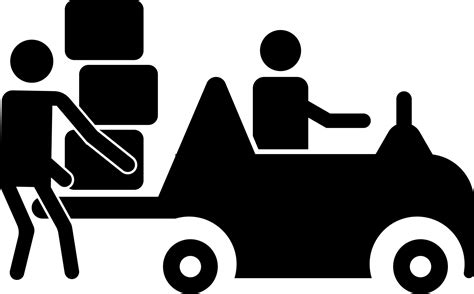 Worker Loading Boxes In Car Vector Art At Vecteezy