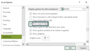 Page Break In Excel How To Insert Remove Move Examples