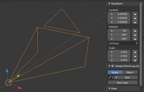 how do you reset the camera s rotation and scale basics and interface