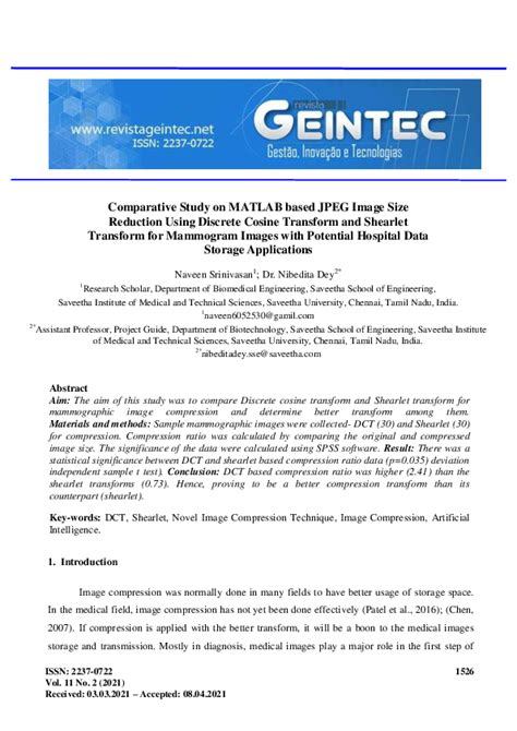 Pdf Comparative Study On Matlab Based Jpeg Image Size Reduction Using