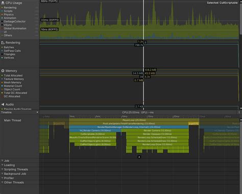 Profiler Cullsciptable Spikes In Webgl Build Unity Engine Unity