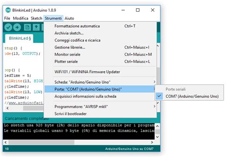 Caricare Il Primo Programma Blinking Led Arduino Facile