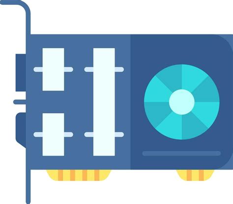 Blue And Cyan GPU Graphics Processing Unit Icon 24213892 Vector Art At Vecteezy