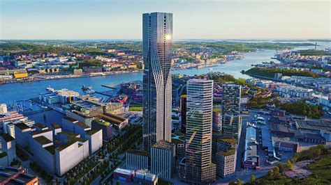 Skandinavias Høyeste Bygning Er 245 Meter Høyt Og Står Fjellstøtt På Leca Kuler Lecano