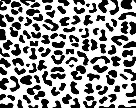 Leopard Black Spots Pattern Seamless On A White Background Classic