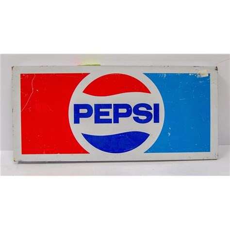 Vintage Metal Pepsi Sign