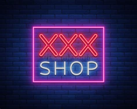 Logotipo Del Modelo Del Sexo Concepto Atractivo Xxx Para Los Adultos En El Estilo De Neón Señal
