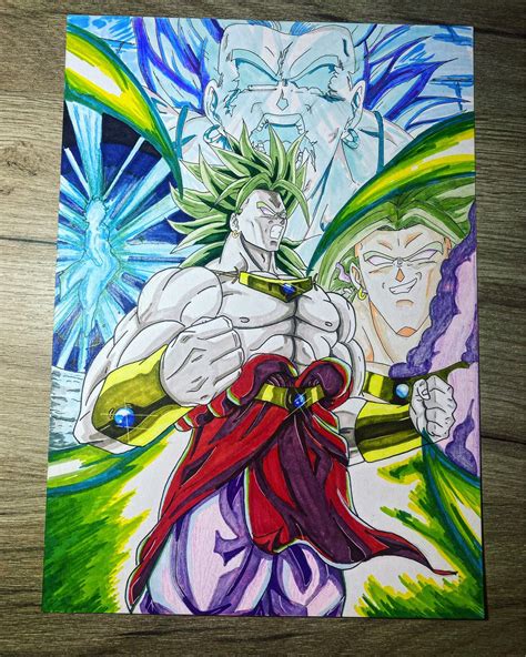 Broly Lssj Composition Drawing ️ Dragonballz Amino