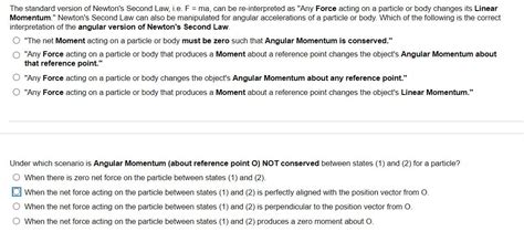 Solved The Standard Version Of Newton S Second Law I E F Chegg Com