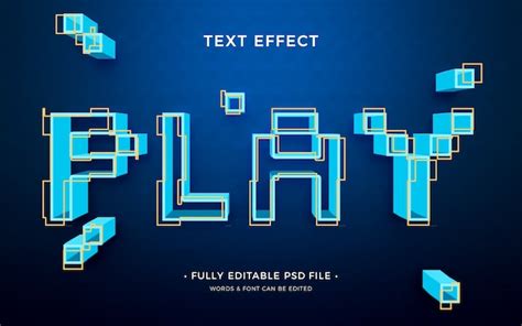 Premium Psd Pixel Art Text Effect