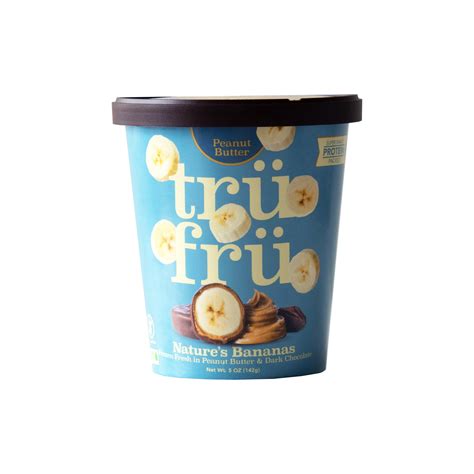 Tru Fru Bananas Hyper Chilled In Peanut Butter And Dark Chocolate 5 Oz