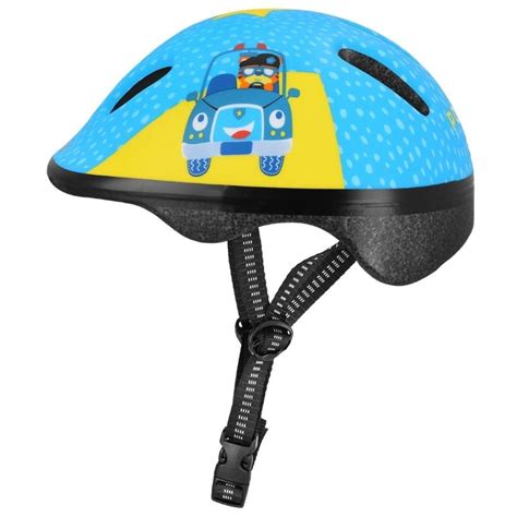 Kask rowerowy dziecięcy Spokey Fun Policjant niebiesko żółty w EverTrek pl
