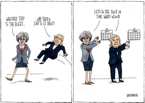 Theresa May Marine Le Pen Uk Political Cartoonist Cartoons
