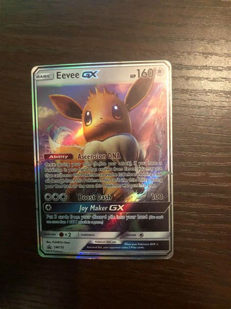 Eevee Gx Promo Custom Card Sm176 Values Mavin