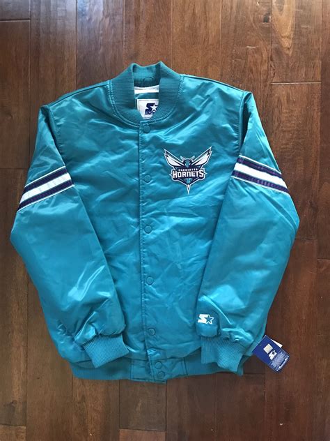 Starter Charlotte Hornets Starter Satin Jacket Grailed