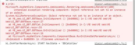 Blazor Wasm Exception Messages Need Line Number References · Issue