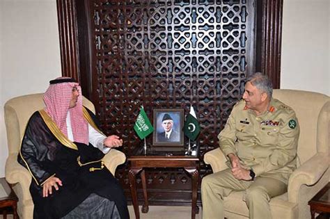 Saudi Minister Meets Coas Lauds Strong Bilateral Ties Pakistan