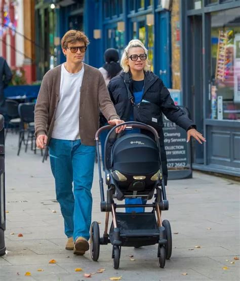 Pixie Lott Seen With Newborn For First Time On Walk With Husband After