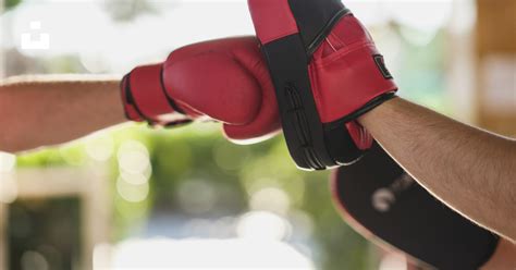 빨간색과 검은색 권투 글러브를 끼고 있는 사람 사진 Unsplash의 무료 스포츠 이미지