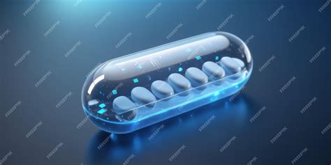 Premium Photo Future Healthcare Concept Of Digital Holographic Pills