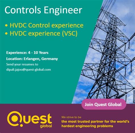 Dipali Jajoo On Linkedin Questglobal Hiring Hvdc Vsc Contols