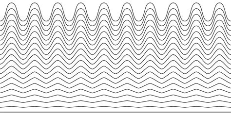 Premium Vector A Set Of Wavy Zigzag Horizontal Wiggly Lines