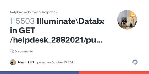 Illuminate Database Queryexception In Get Helpdesk Public Get