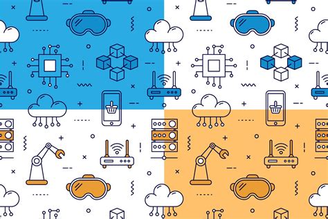 Technology Vector Free Seamless Pattern
