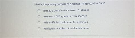 Solved What Is The Primary Purpose Of A Pointer Ptr