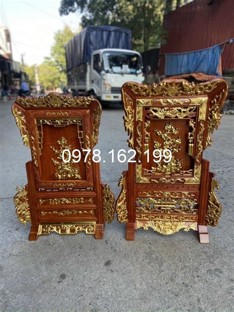 Giá Gương Dát Vàng Gỗ Hương Ms74 Mộc Gia Nguyễn