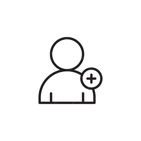 Premium Vector Add A New User Icon Set Account Plus Member Profile