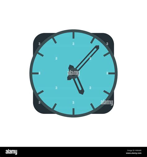 Wall Clock Icon In Flat Style Stock Vector Image Art Alamy