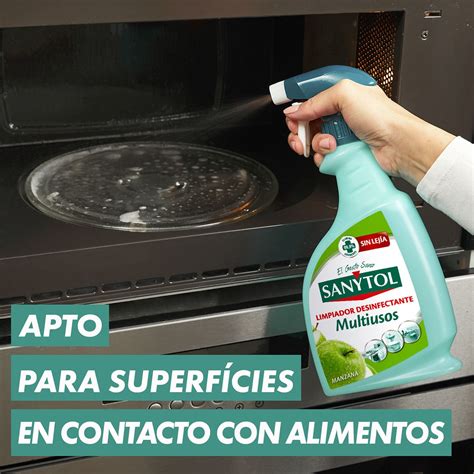 Limpiador desinfectante Multiusos sin lejía manzana pistola ml para todo tipo de superficies