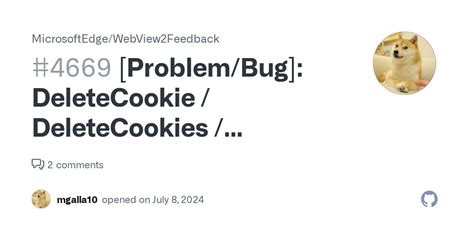 Problembug Deletecookie Deletecookies Deletecookieswithdomainandpath Wont Delete