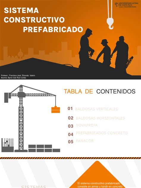 Sistema Constructivo Prefabricado Pdf